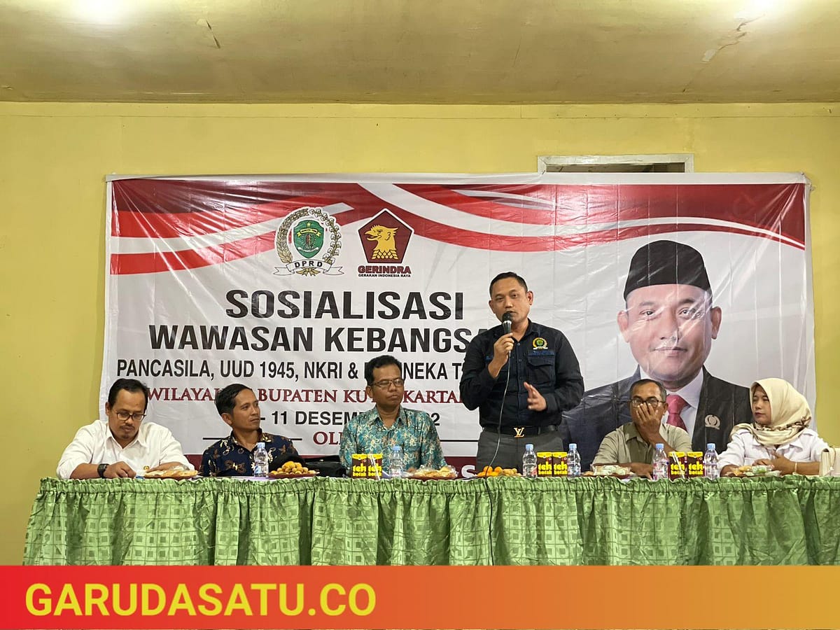 Gelar Sosbang Di Suka Maju, Seno Aji Ajak Masyarakat Tingkatkan Rasa Nasionalisme - GARUDASATU.CO